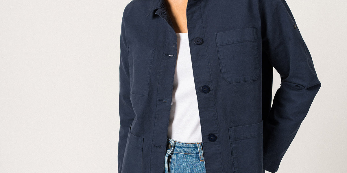 ALIZE - French Chore Jacket for Women | Workwear Cotton Canvas – Saint ...