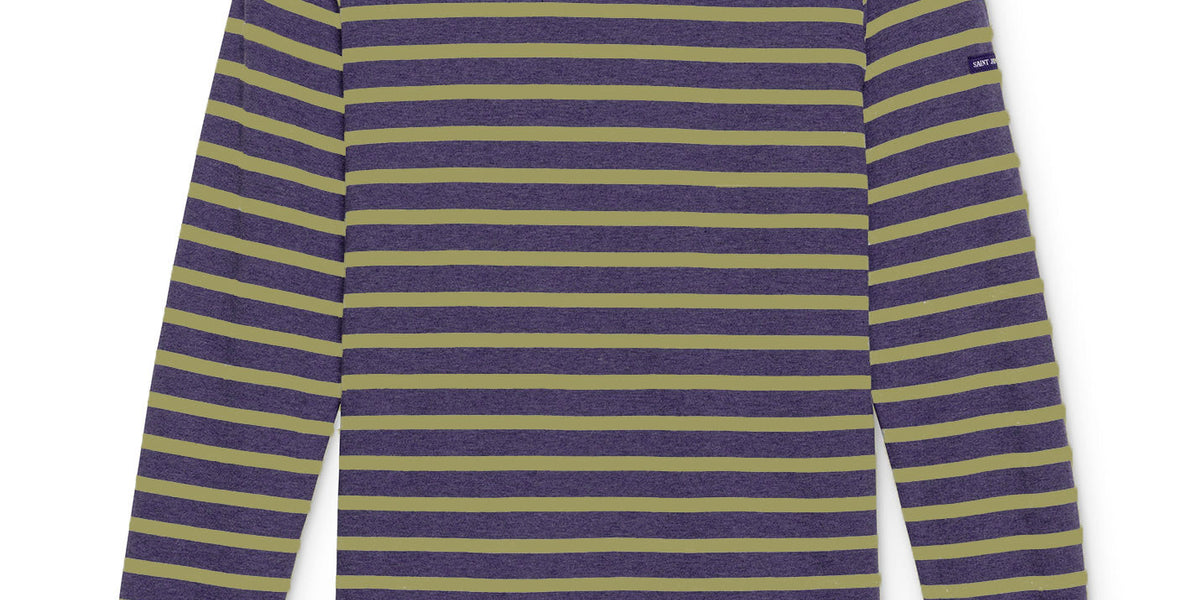 Women's Authentic Breton Striped Top | Long Sleeve with Scoop Collar ...