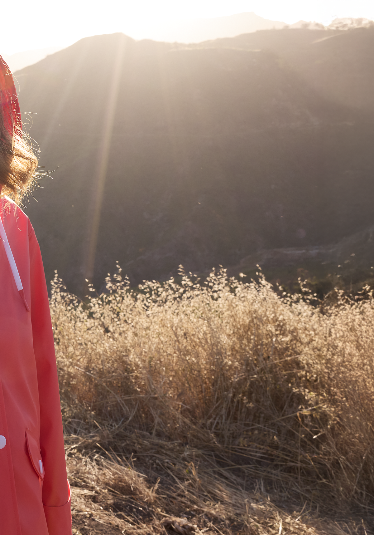 Waterproof Rain Jacket with Hood (Coral) | Saint James® • Saint James USA
